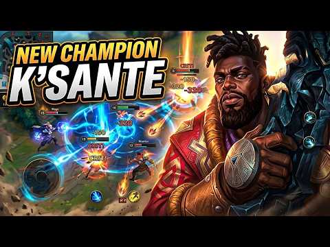K'SANTE YENİ ŞAMPİYON İNANILMAZ GÜÇLÜ 1v5 ATIYOR! Wild Rift K'Sante