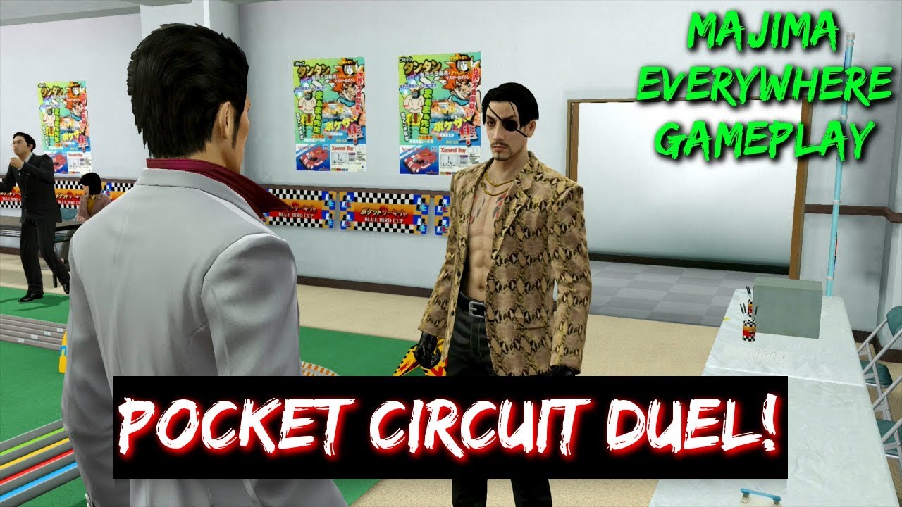 Yakuza Kiwami - Majima Everywhere Gameplay: Pocket Circuit Duel! - YouTube