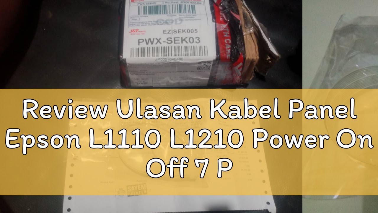 Review Ulasan Kabel Panel Epson L1110 L1210 Power On Off 7 Pin - YouTube
