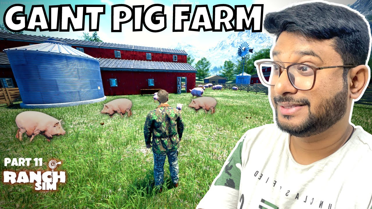 PIG FARM STARTED FINALLY + BIG BARN STARTED | RANCH SIMULATOR GAMEPLAY ...