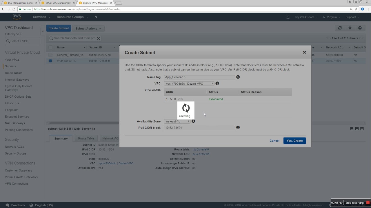 AWS Practice Session3 : Create VPC, Subnets and deploy the instances ...