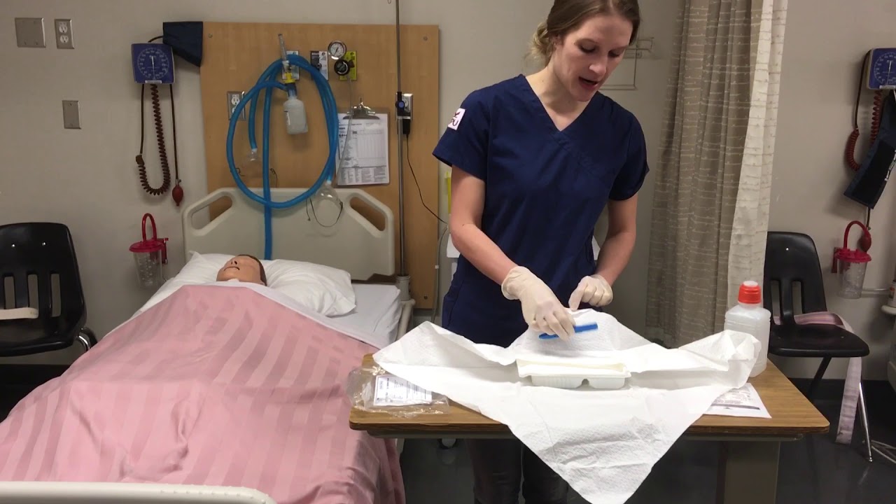 Wound Care Dressing Tray Set Up - YouTube