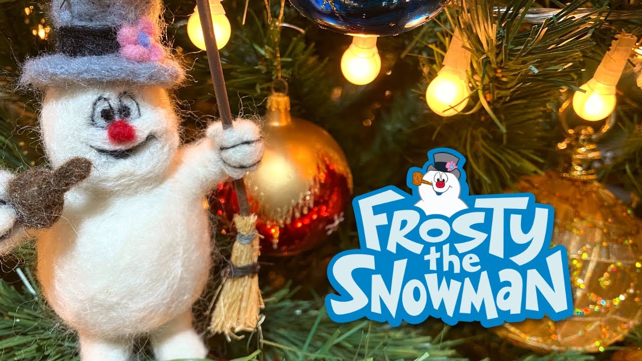 Making Frosty the Snowman for Christmas! (Needle Felting) - YouTube