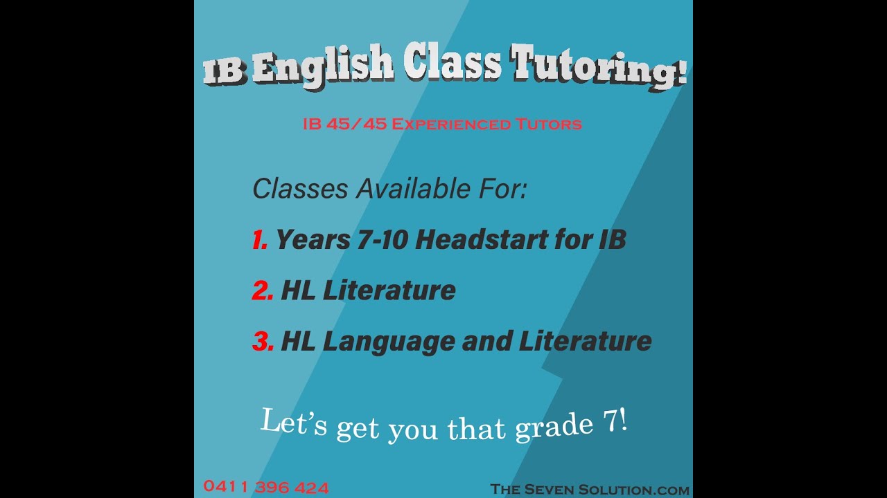 IB Marker Teaches Secrets for English Paper 1 Guided Literary/Textual ...