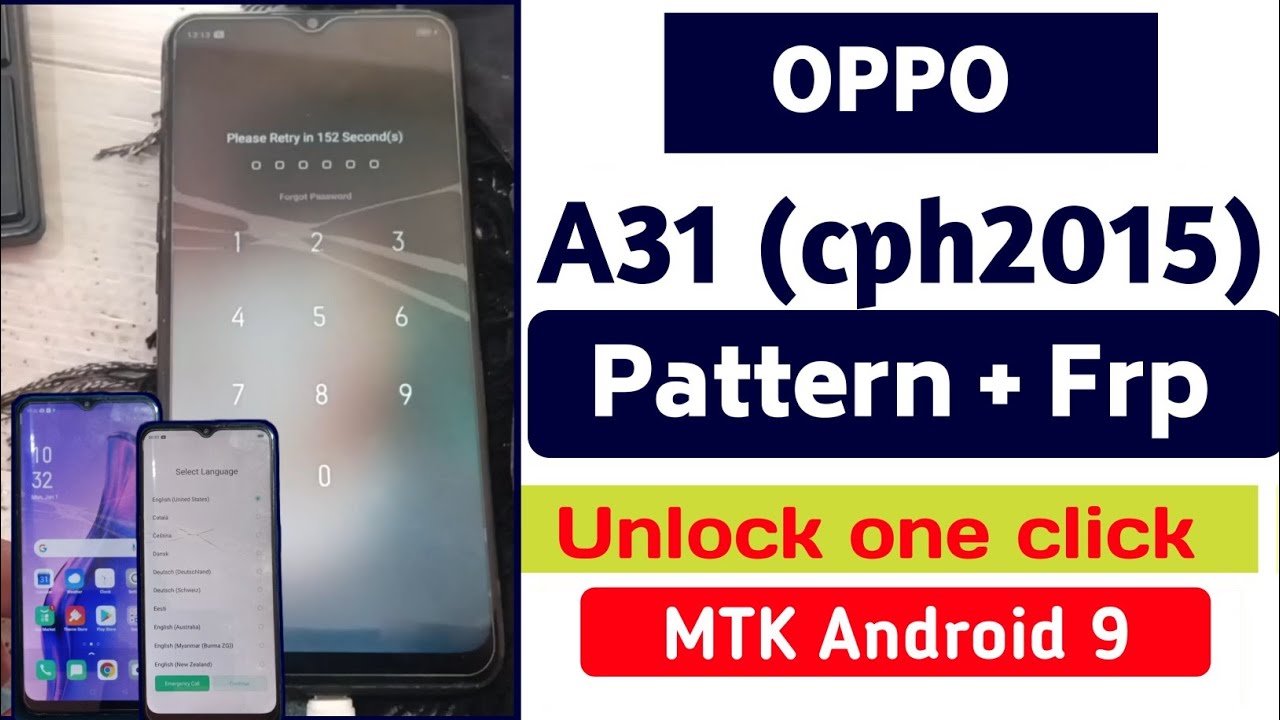 Oppo A31 model CPH2015 Hard Reset || Oppo A31 Pattern Password unlock ...