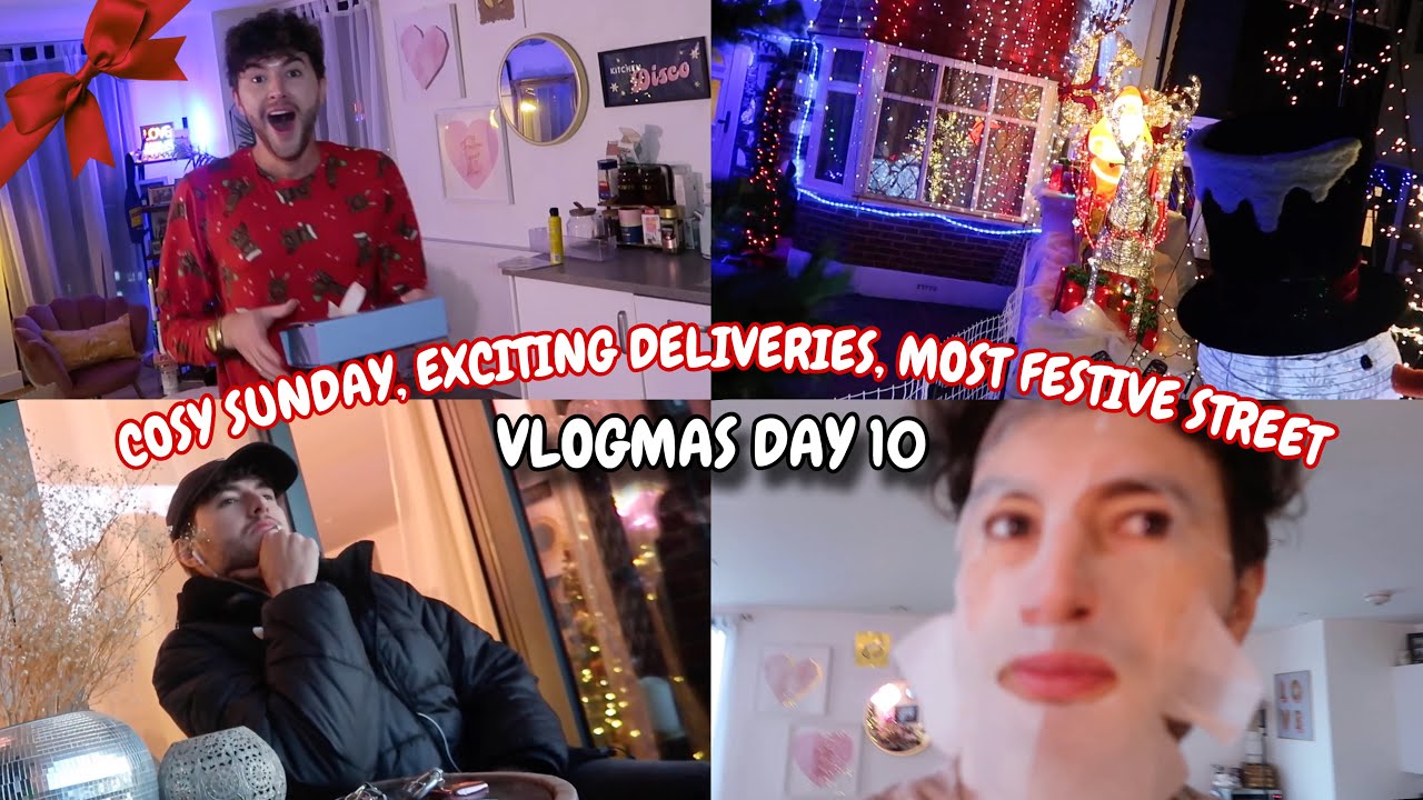 Cosy Sunday, EXCITING Deliveries, The MOST Festive Street - Vlogmas Day ...