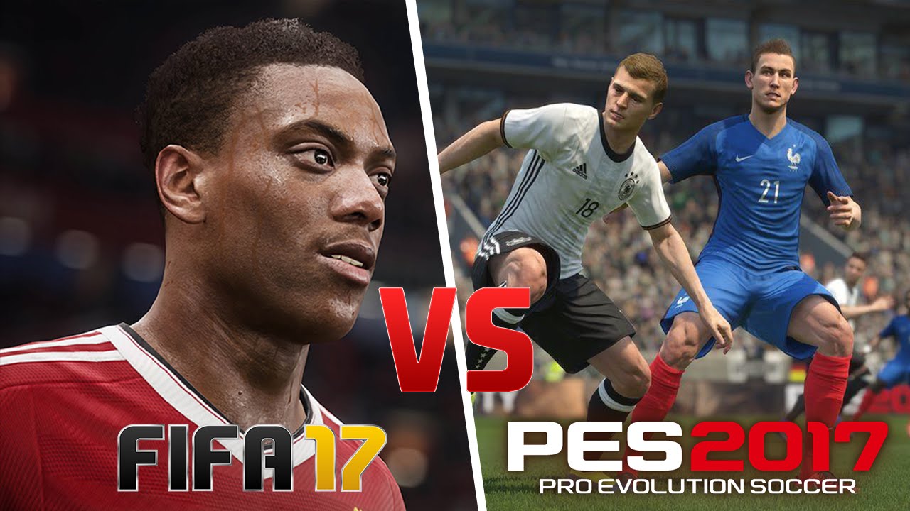 FIFA 17 vs PES 2017 - GRAPHICS!!! - YouTube