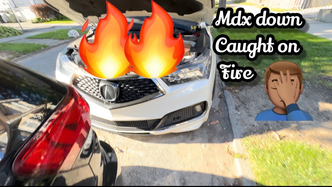 Trackhawk to the rescue MDX caught on fire ‼️FML - YouTube