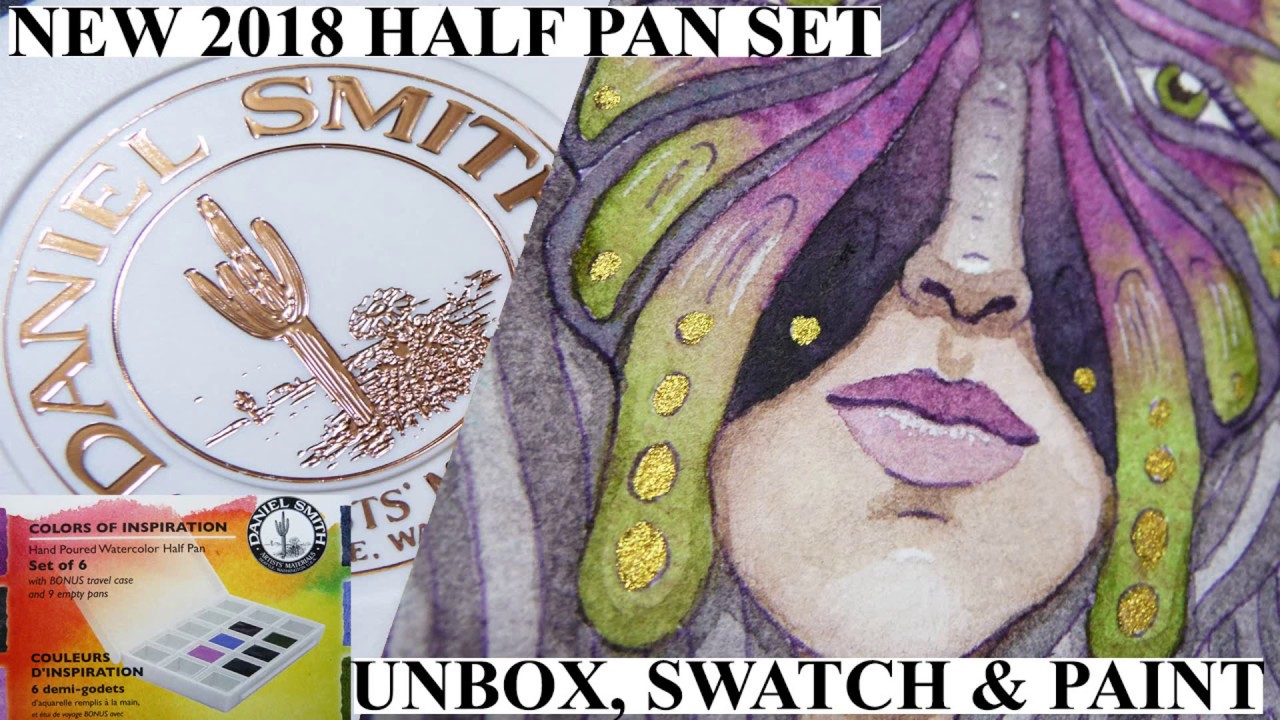 NEW DANIEL SMITH Colors of Inspiration Half Pan Set Watercolor Painting ...