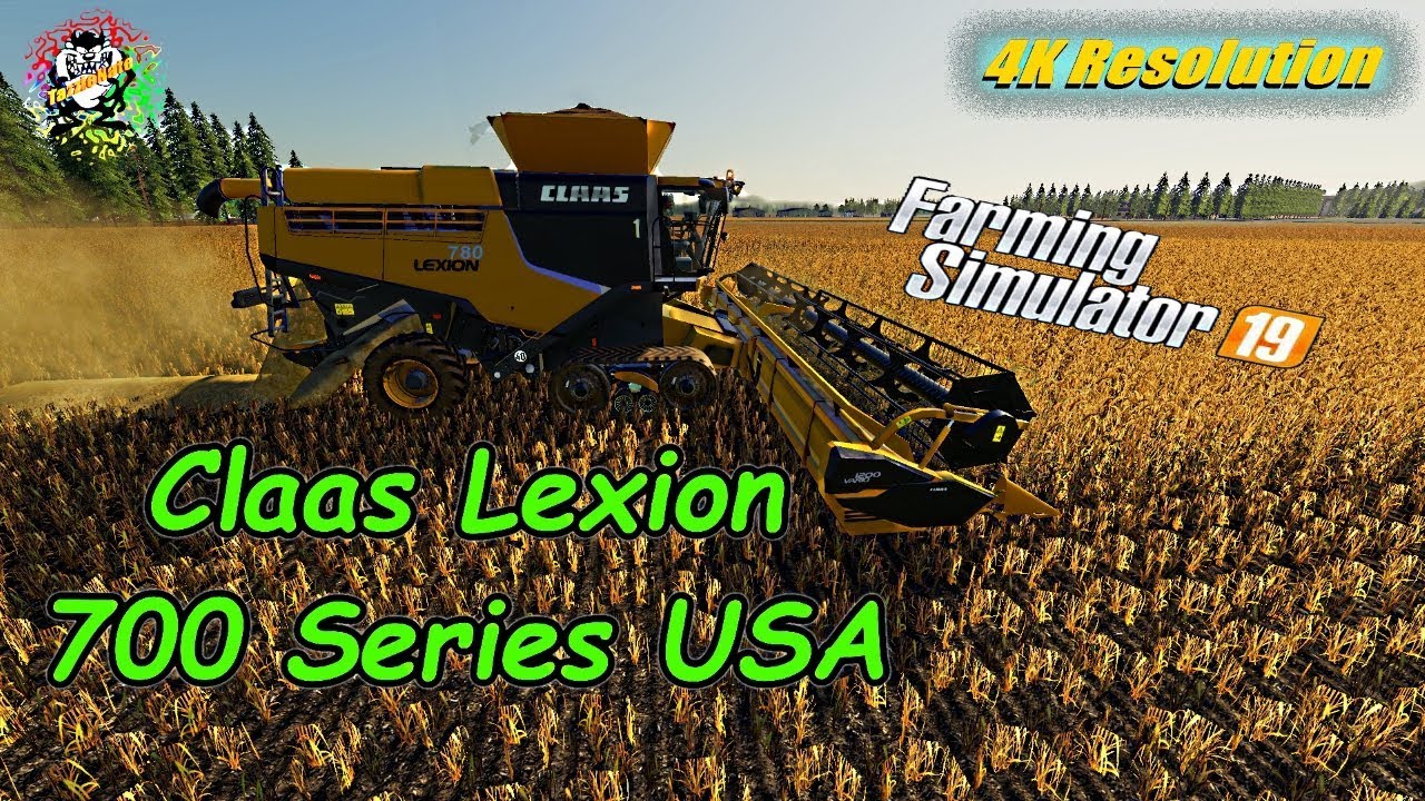 Fs19 Mods | Claas Lexion 700 Series USA Edition | in 4K Resolution ...