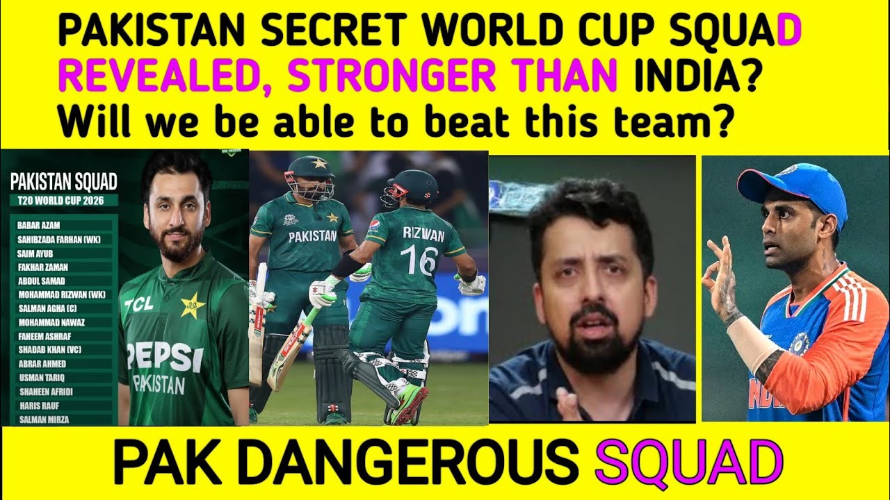 Pakistan Squad Announced T20 world cup 2026| Pakistan Big Danger for ...