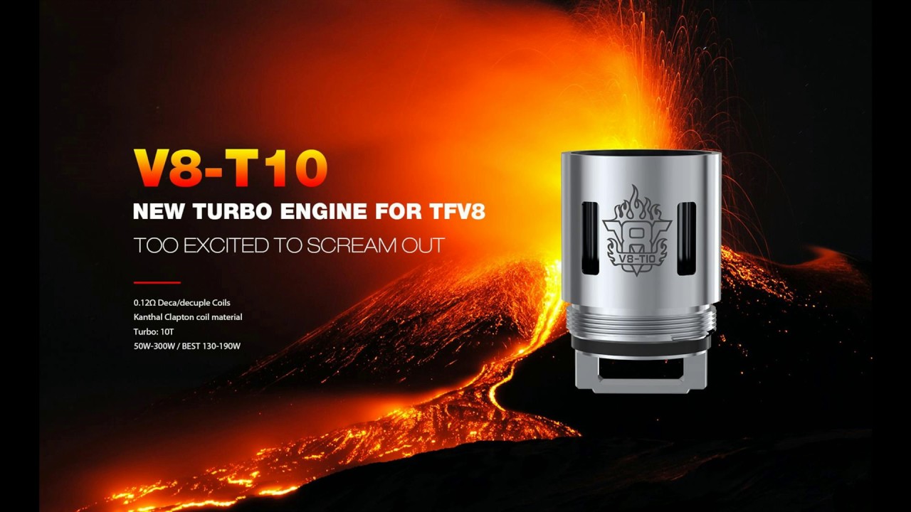 New Smok TFV 8 Replacement Coil V8-T10 Review - YouTube