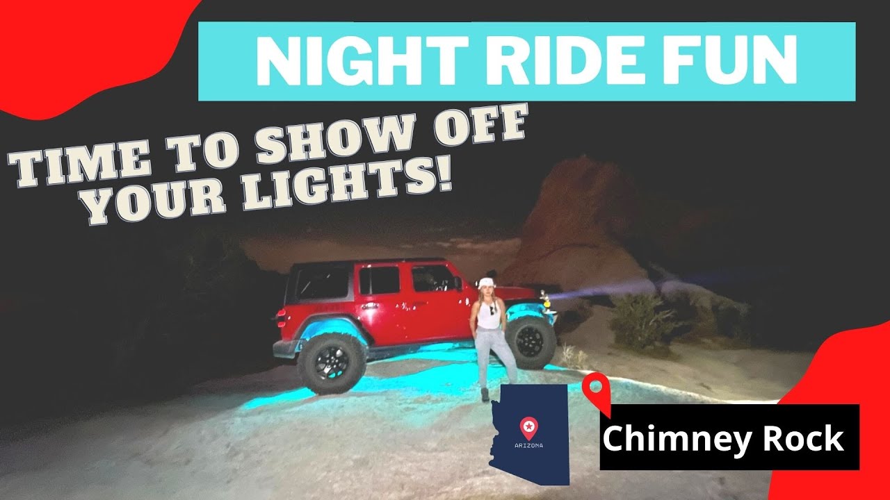 Taking my Jeep Willys for a night ride at Chimney Rock! - YouTube