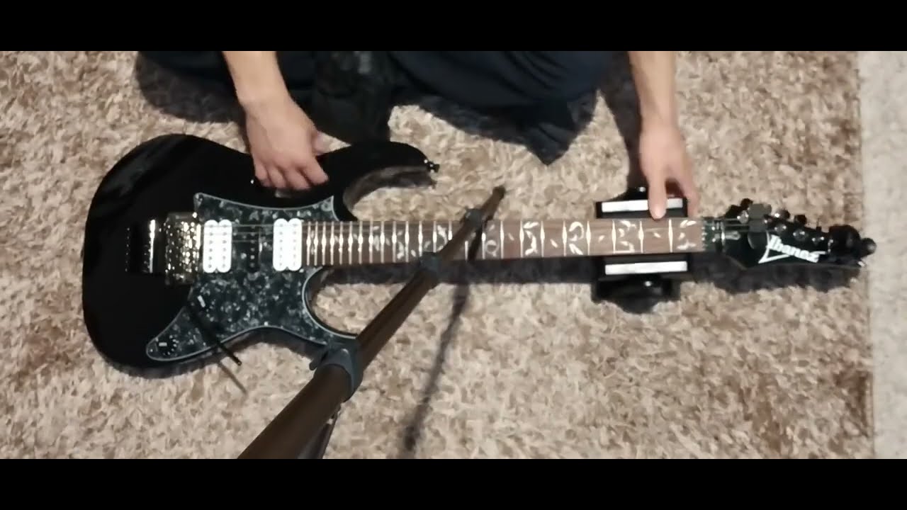 Black Ibanez Jem Jr Brass Block Install (Timelapse) - YouTube