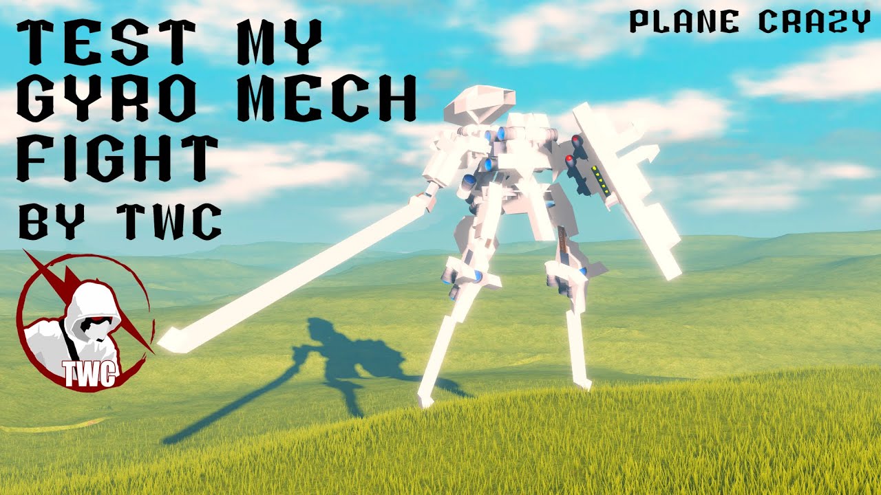 TEST MY GYRO MECH FIGHT : PLANE CRAZY : THE WHITE CREATOR - YouTube