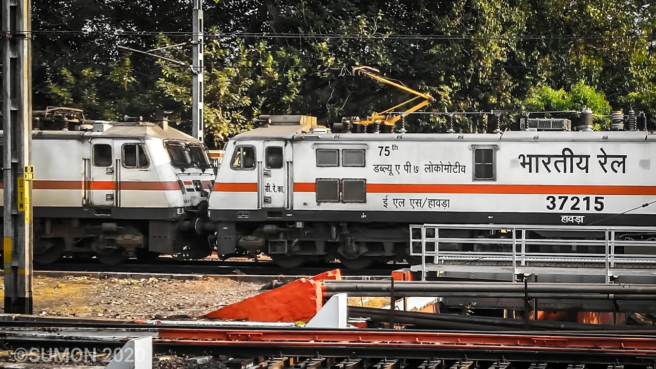 "75th WAP-7 OF HOWRAH ELS" || PLATINUM HOWRAH WAP-7 || LIGHT WAP7 ...