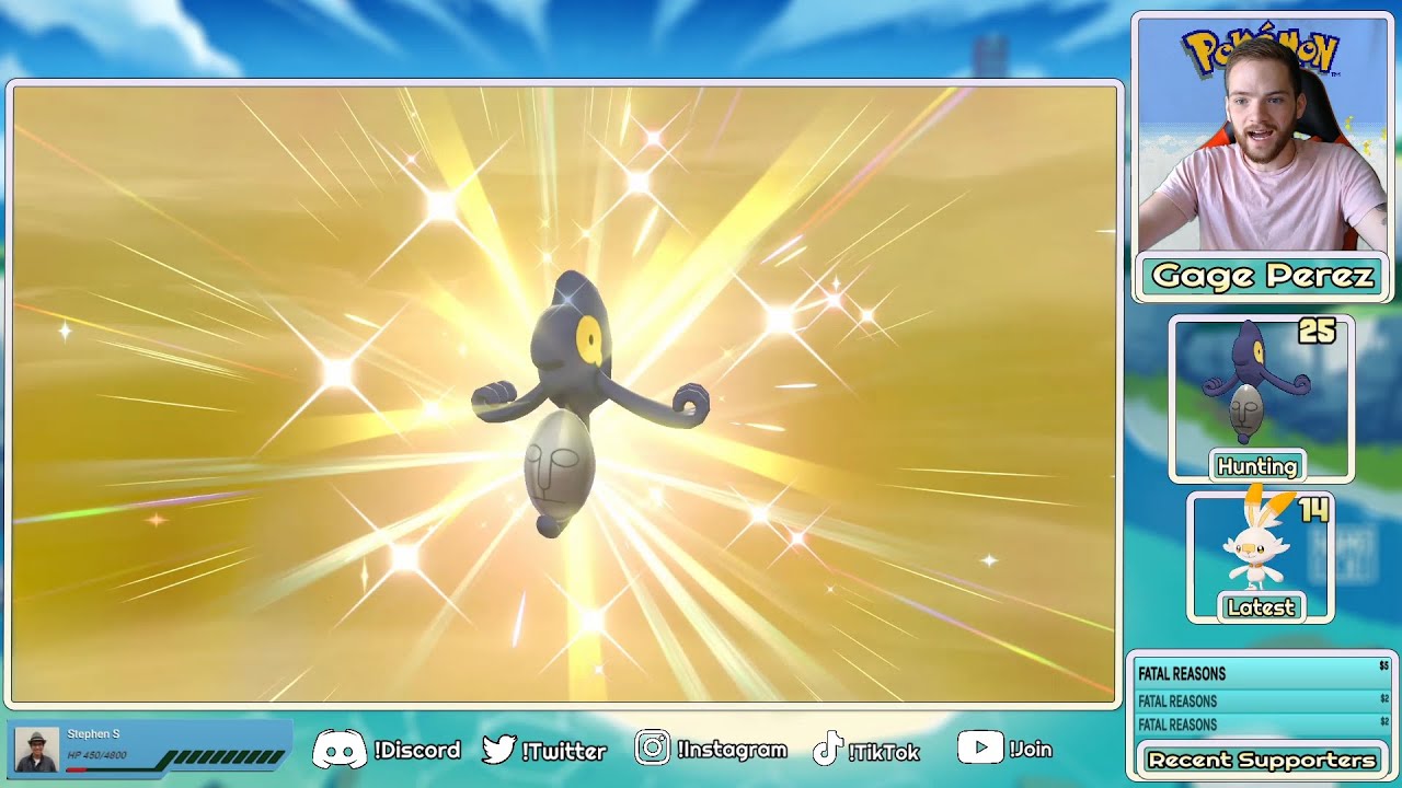 Live Shiny Unovan Yamask in Pokemon Sword and Shield Masuda Method ...