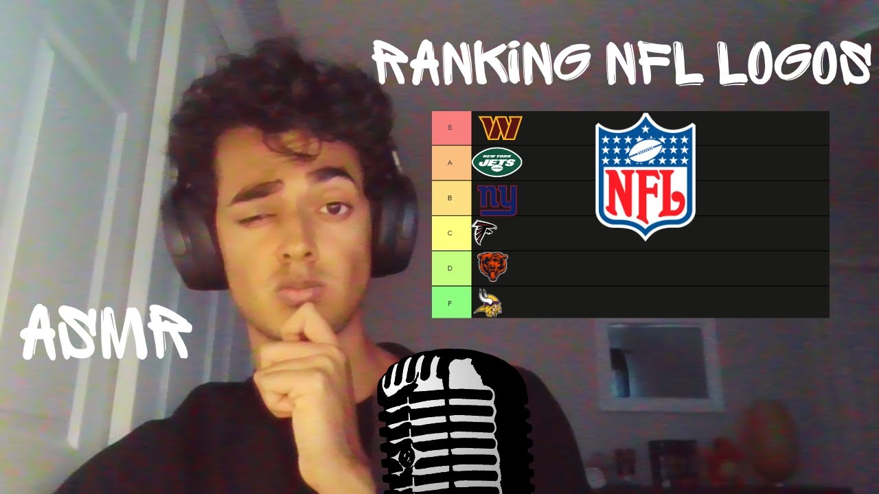 ASMR Tierlists - Ranking All 32 NFL Teams by their Logos (Lo-fi) - YouTube