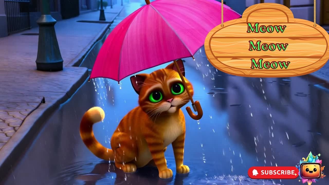 Meow Meow Song 🎶 | Cat Song for Kids! | Kids Song | Each scene tells a ...