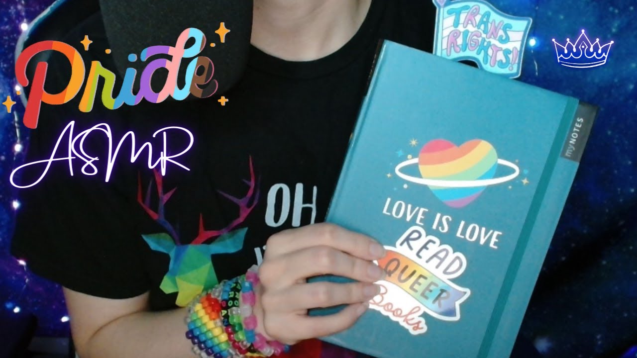 Pride ASMR 🌈 Rainbow Triggers 💖 scratching, tapping, crinkling, paper ...