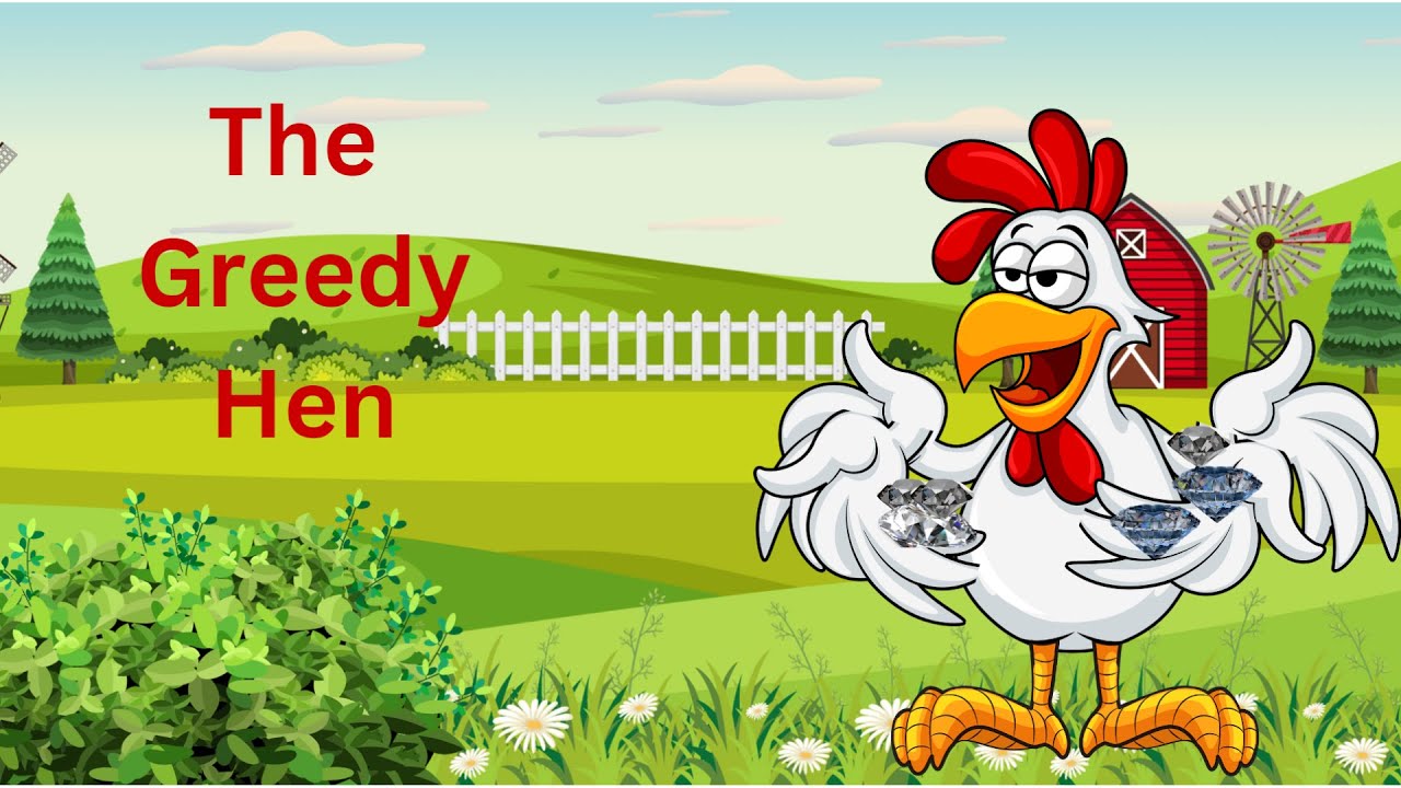 #The Greedy Hen| #Be content with what you have|#Moral English Stories ...