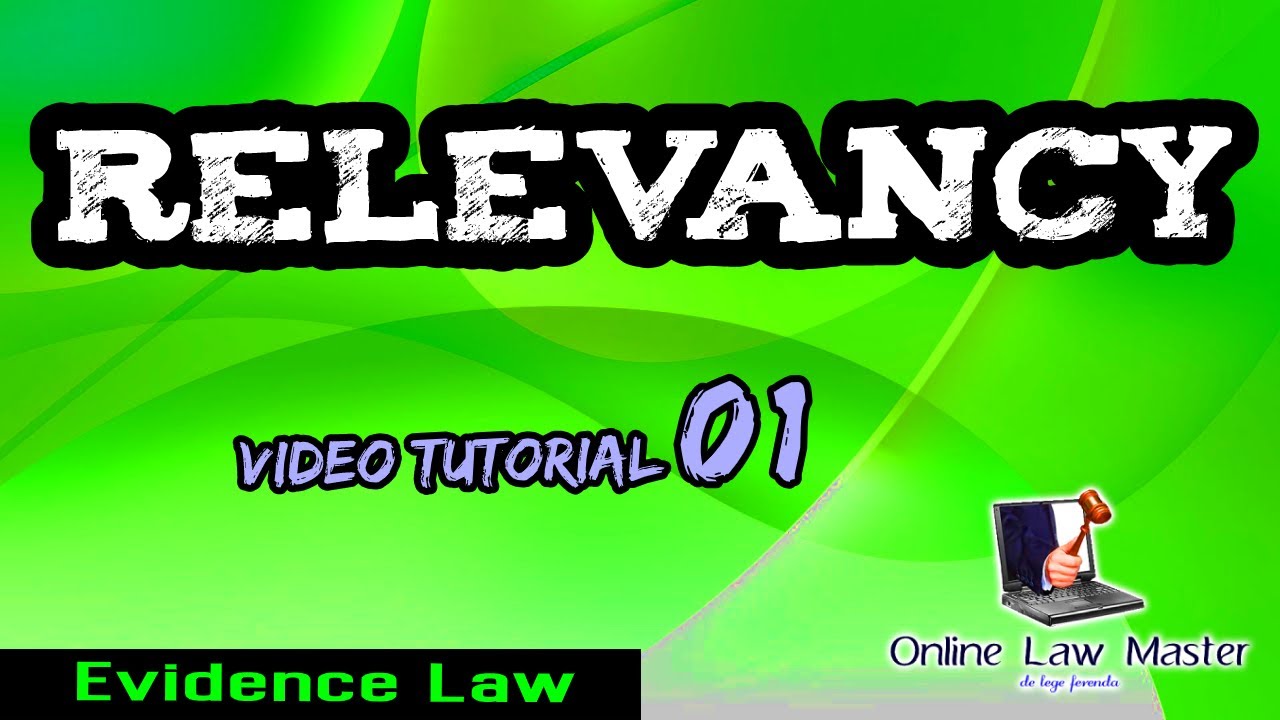 Relevancy of Facts - YouTube