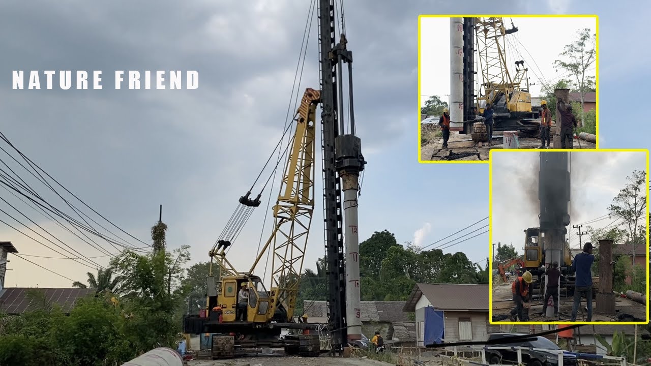Process of Installing Earth Nails Bridge - YouTube