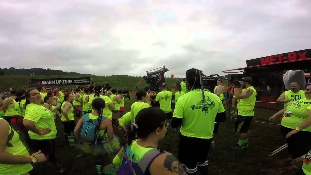5/16/15 Tennessee Tough Mudder - Warm Up Zone - YouTube