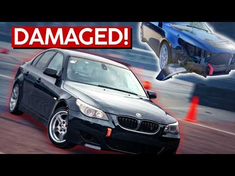 BMW E60 First Time Drifting Dry, Total Chaos | 530i Drift Project