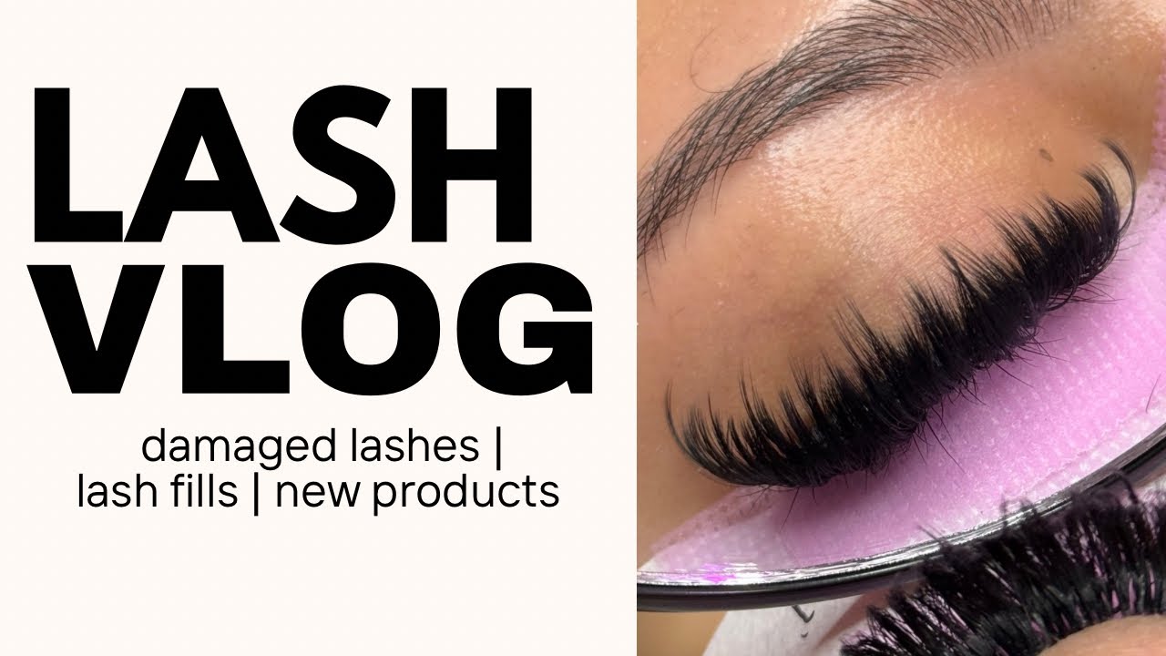 LASH VLOG| my coffee, how to fix damaged lashes + fills :) - YouTube