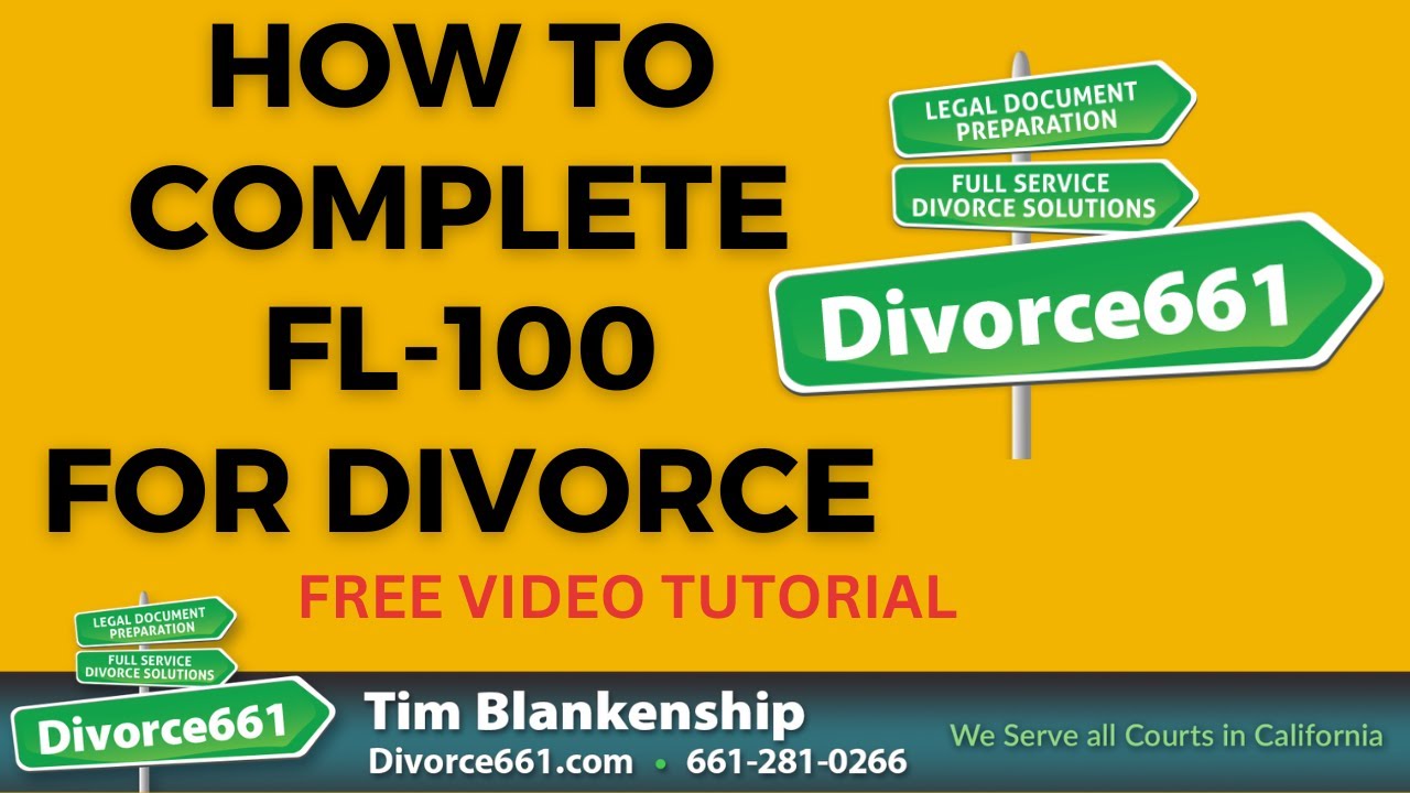 How To File For Divorce : Santa Clarita Divorce (Free Tutorial) - YouTube