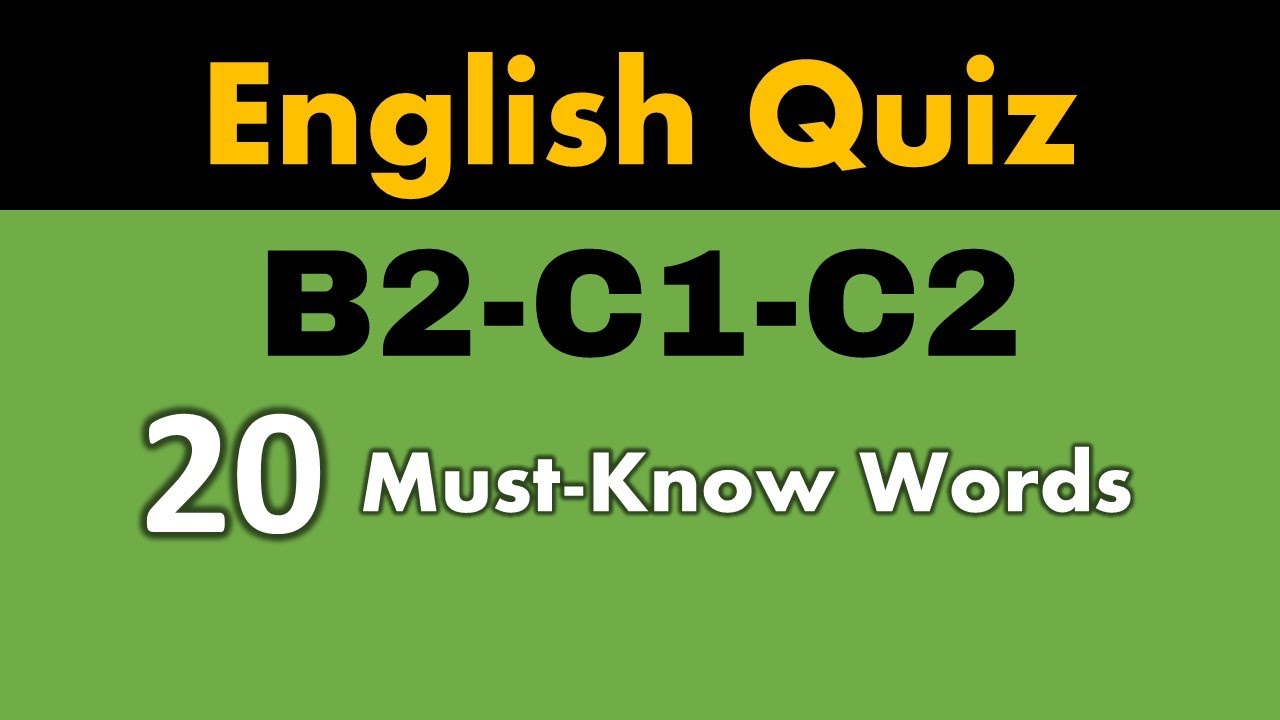 20 Advanced Vocabulary Challenge in 10 Minutes | Advanced English Words ...