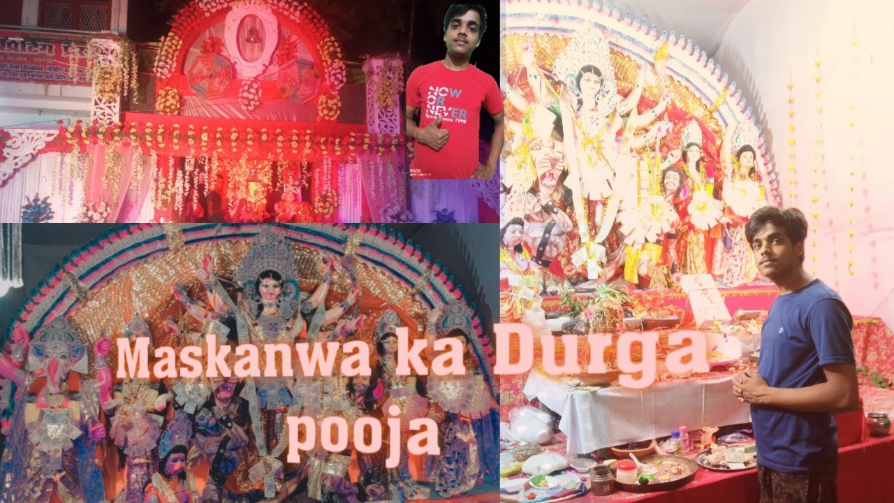 Maskanwa ka Durga Pooja 2021☺ #maskanwa - YouTube