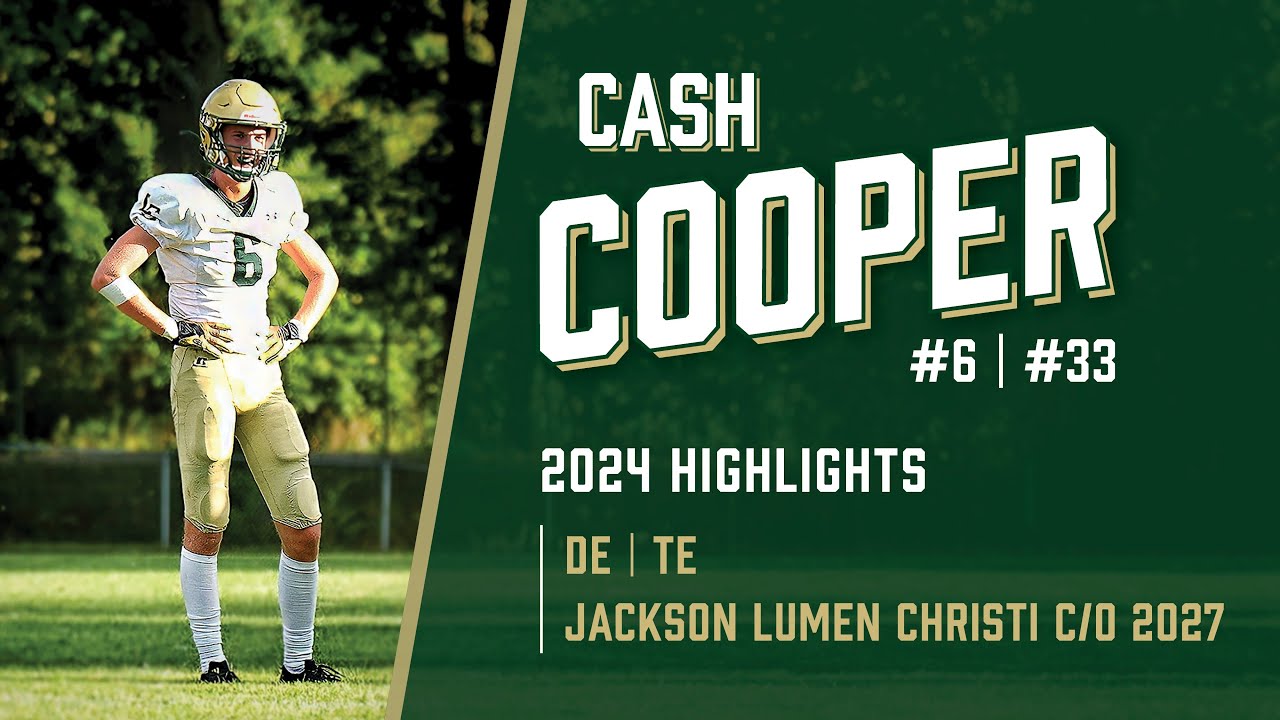 Cash Cooper | 2024 Football Season Highlights | DE/TE | Class of 2027 ...