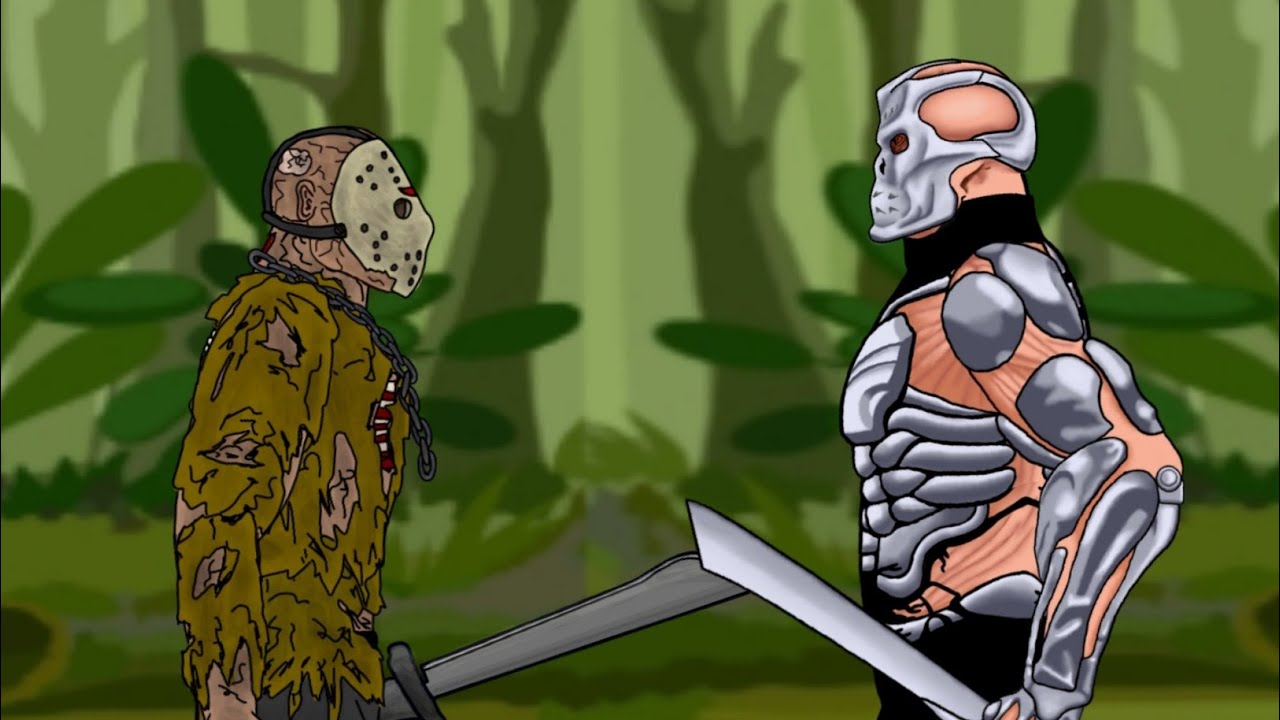 Uber Jason(Jason X ) Vs Jason Vorhees [DC2] (Trevor Henderson) drawing ...