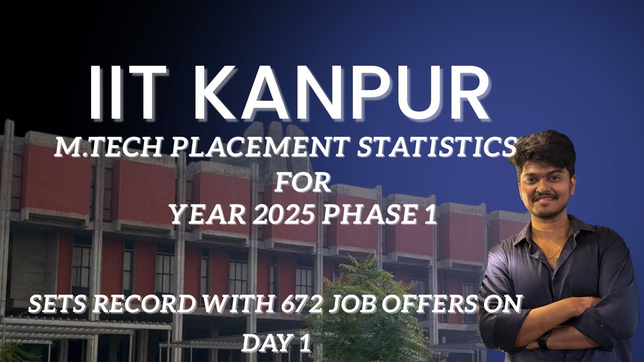 IIT Kanpur M.Tech Placement Stats(phase 1)-- 2025 || Record Breaking ...