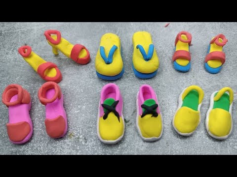 DIY How to Make Polymer Clay MiniatureCute Shoes | DIY Miniature ...