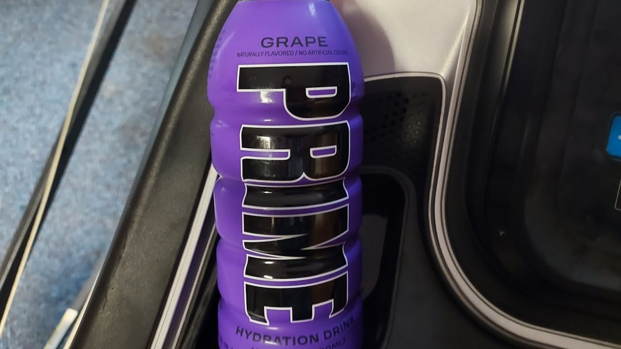 PRIME HYDRATION DRINK GRAPE Sip N Review On the treadmill - YouTube