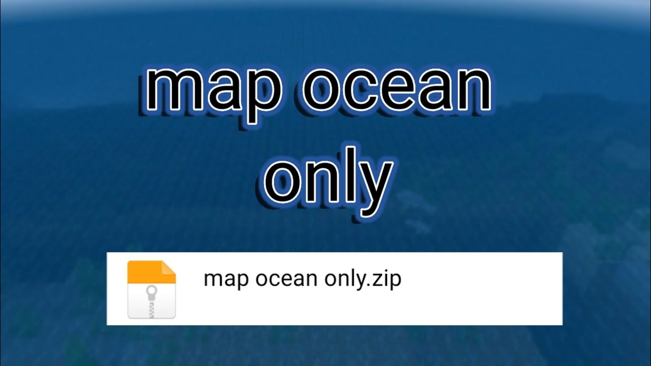 map ocean only | ocean only mcpe - YouTube