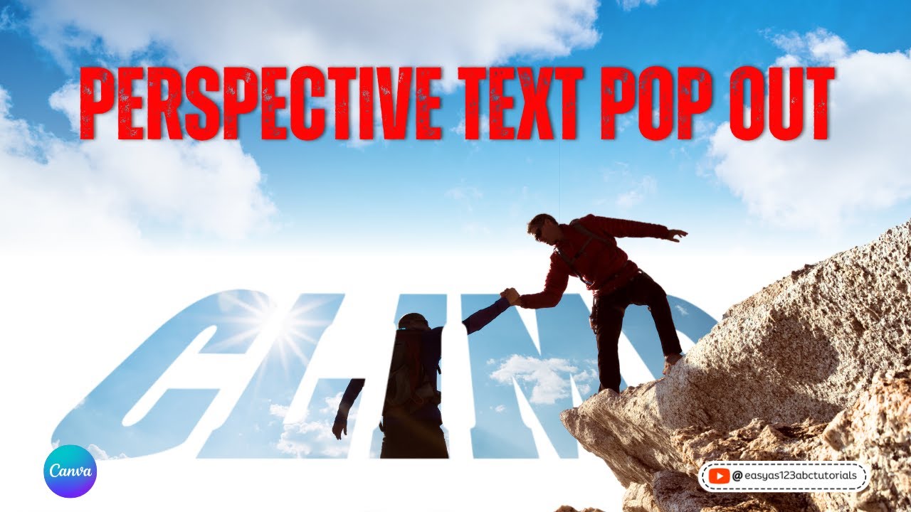 Transparent Text Perspective Design Canva Design Tutorial for Beginners - YouTube