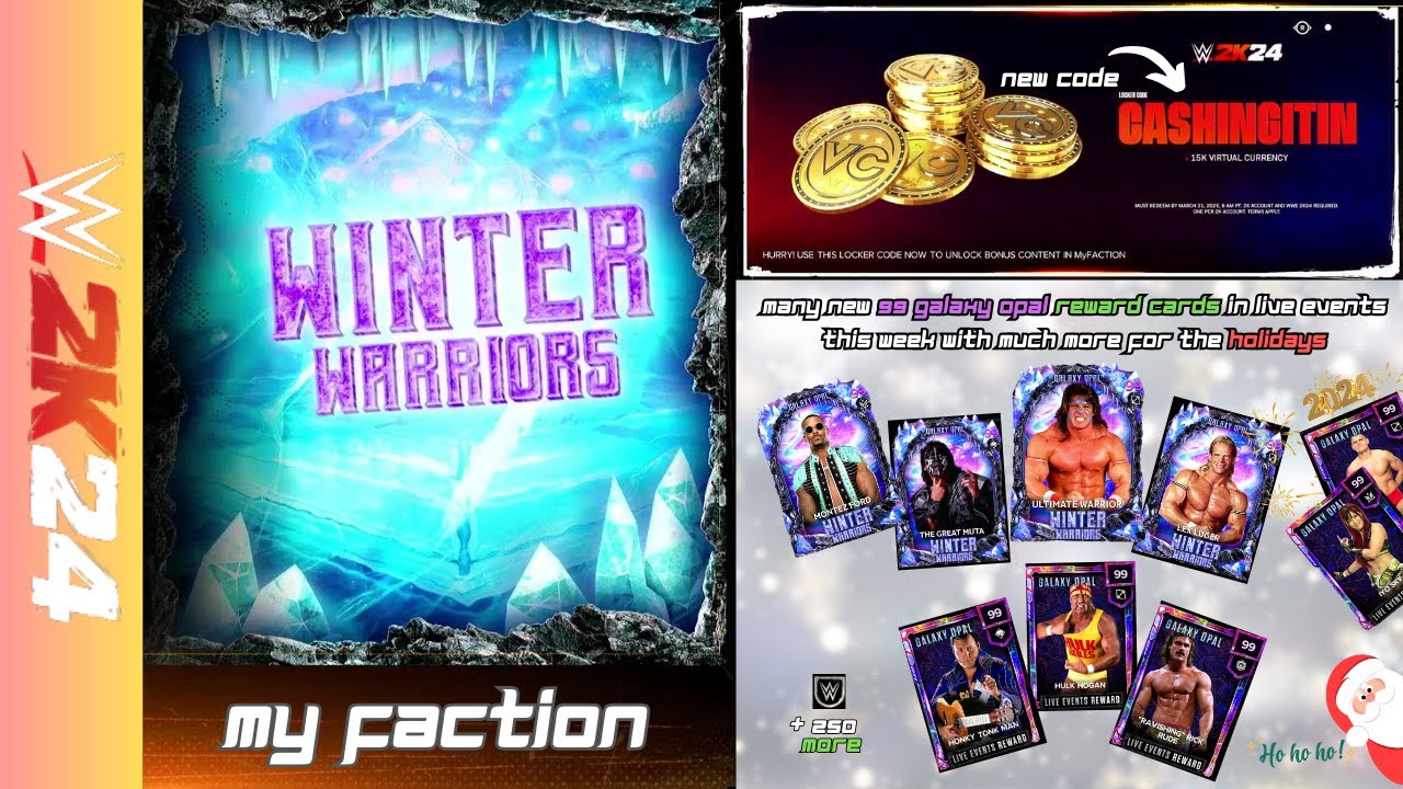WWE 2K24: MY FACTION (WINTER WARRIORS PACKS) Gameplay (PS5) - YouTube