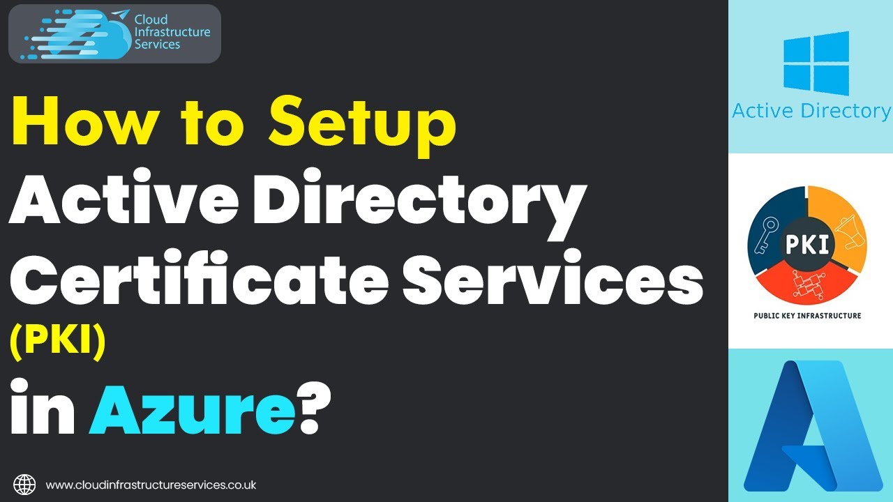 How to Setup Active Directory Certificate Services (PKI) in Azure - YouTube