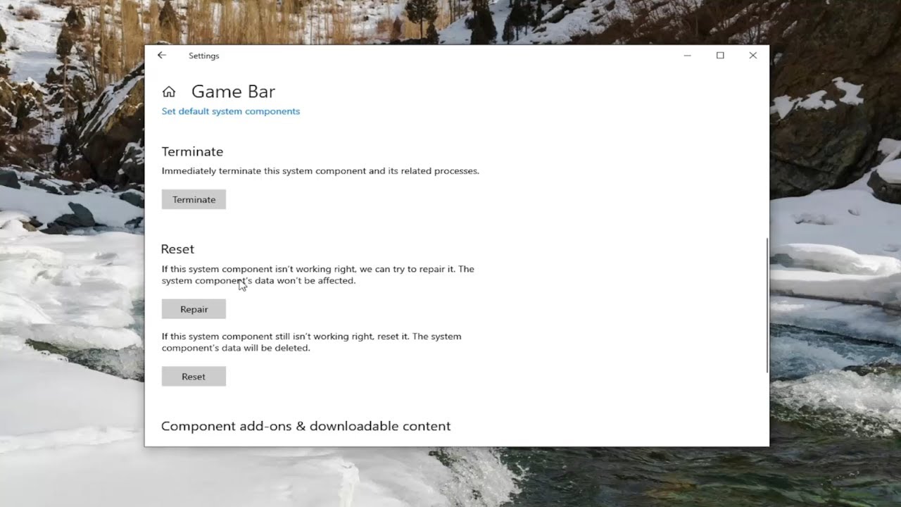 How To Reset/Repair Game Bar on Windows 10 [Guide] - YouTube