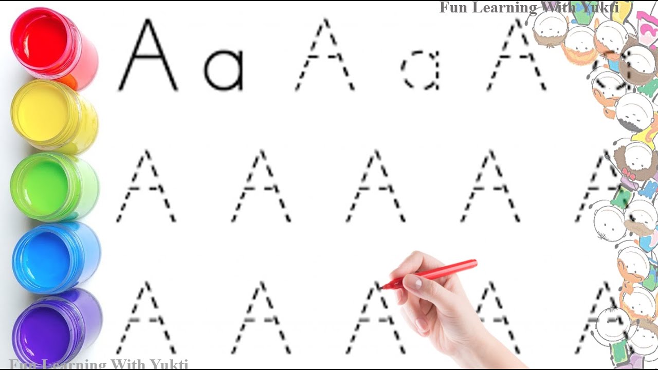 Collection of Alphabet writing along the dotted lines for toddlers ...