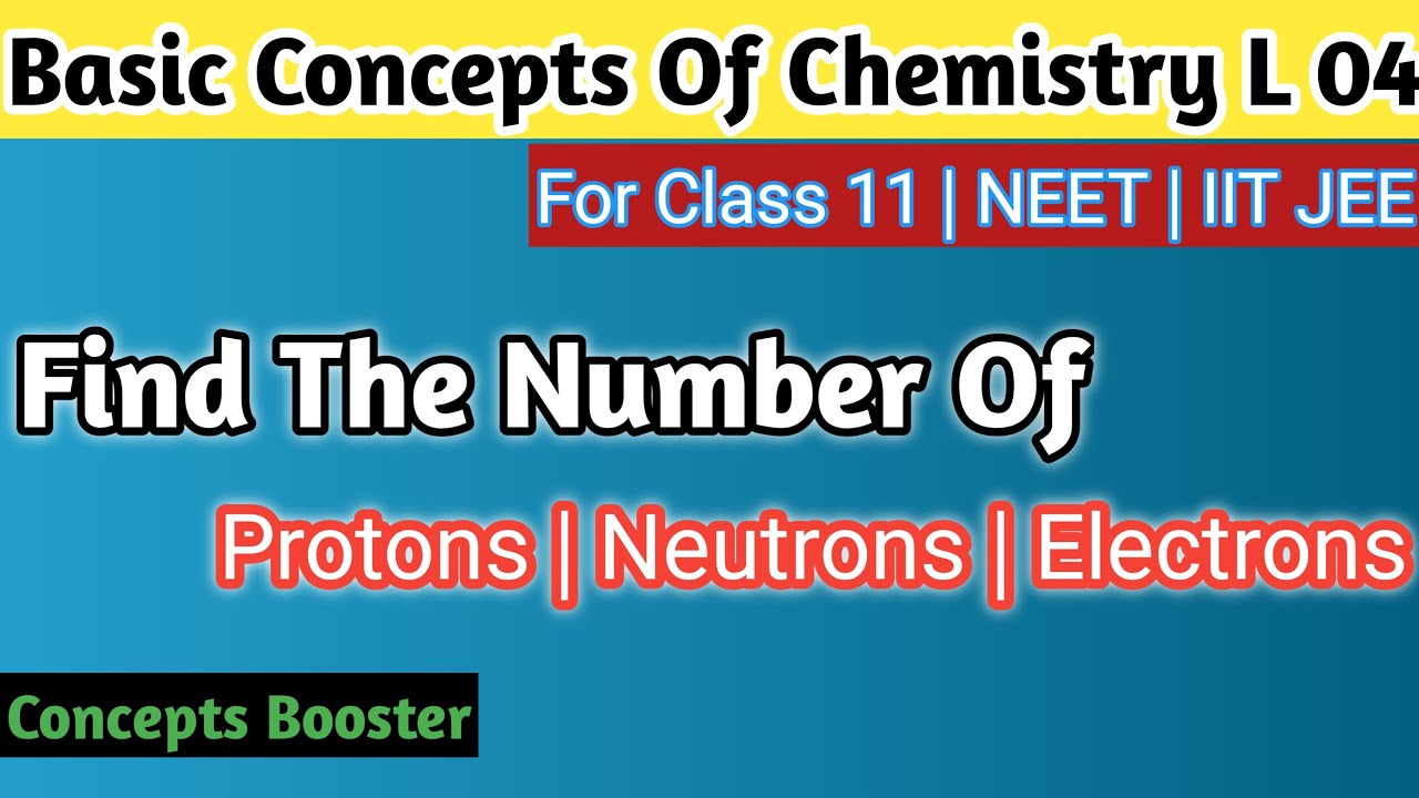 How To Find Number Of Protons Neutrons And Electrons| Basic Concept Of ...