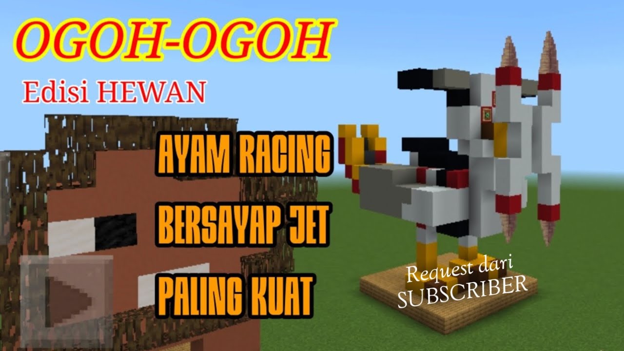 OGOH-OGOH VERSI HEWAN AYAM RACING BERSAYAP JET @MainBersamaLIVV - YouTube
