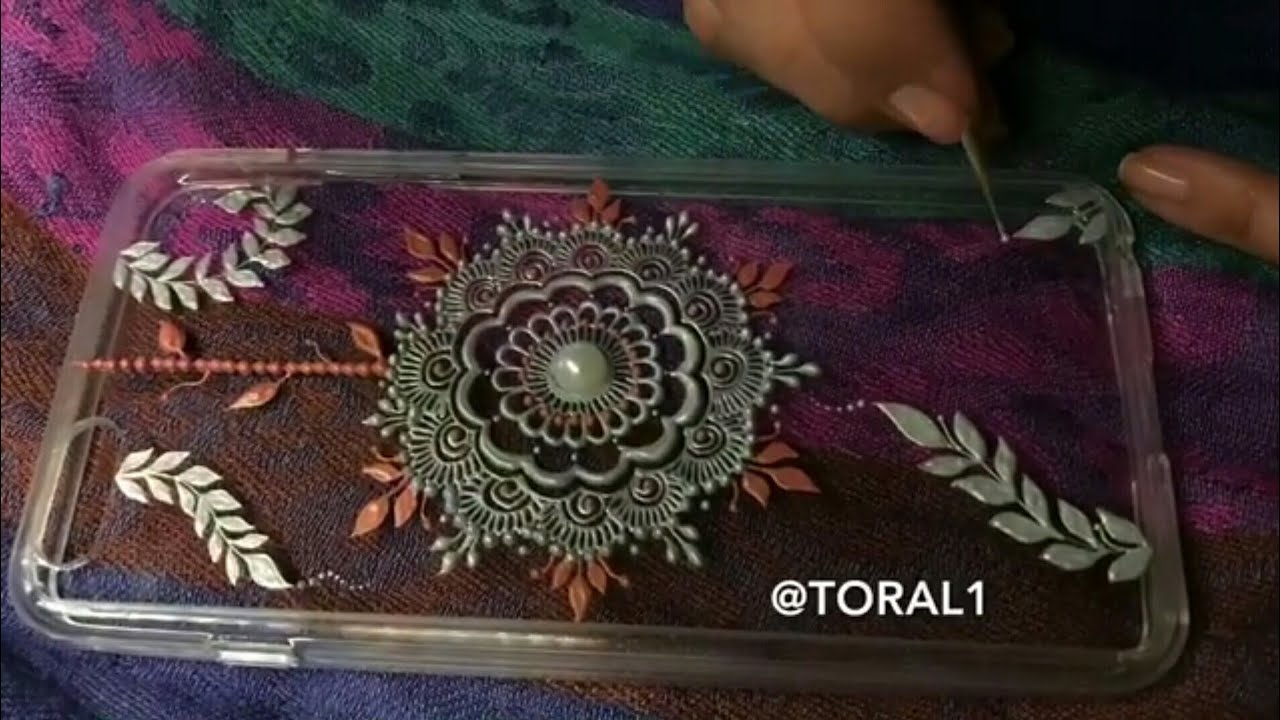 DIY easy henna design phonecase| Henna art mobile phone case| Henna ...