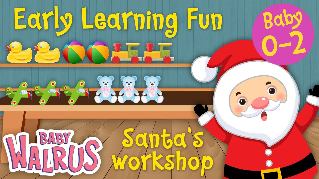 Early Learning Fun #4 | Santa's Workshop 🎅🏽🎄 Learn to Count ...