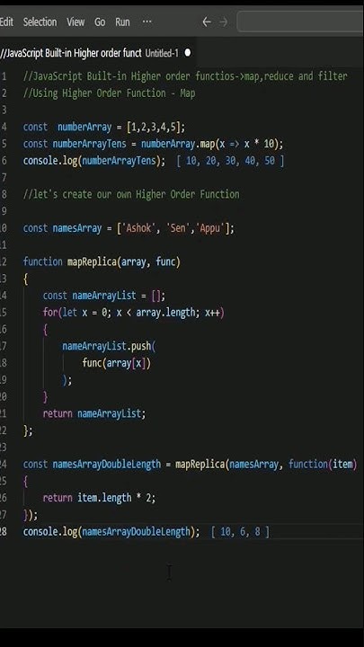 JavaScript - Higher Order Functions #shorts - YouTube