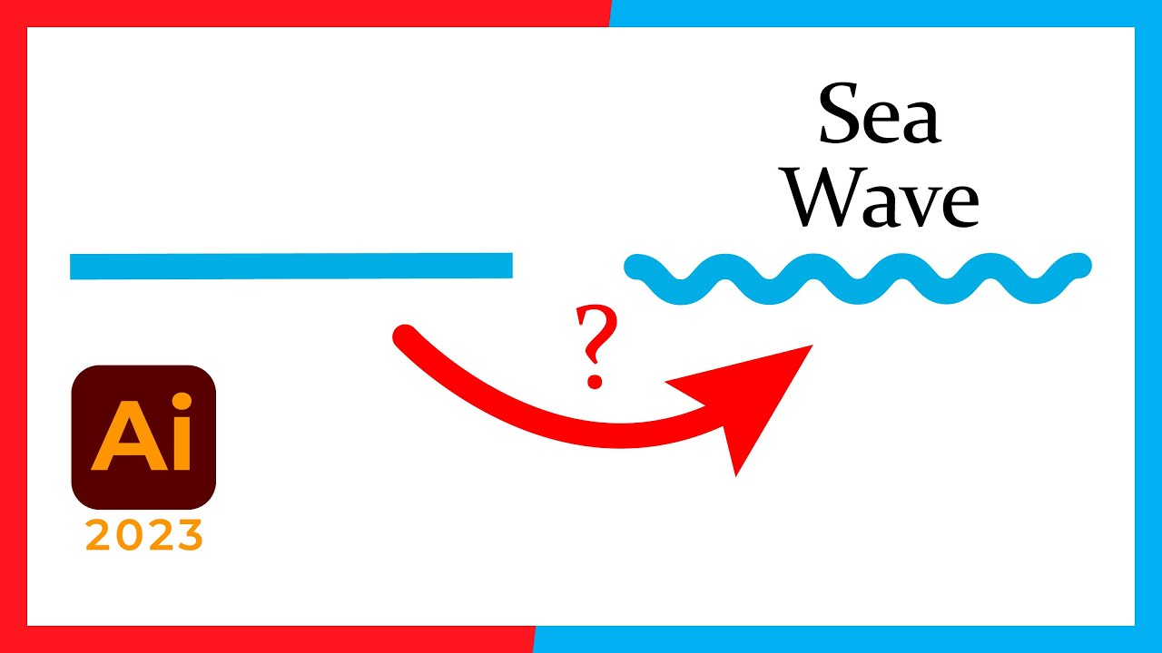 How to Create Sea Waves in Adobe Illustrator 2023? Apply Zig zag - YouTube